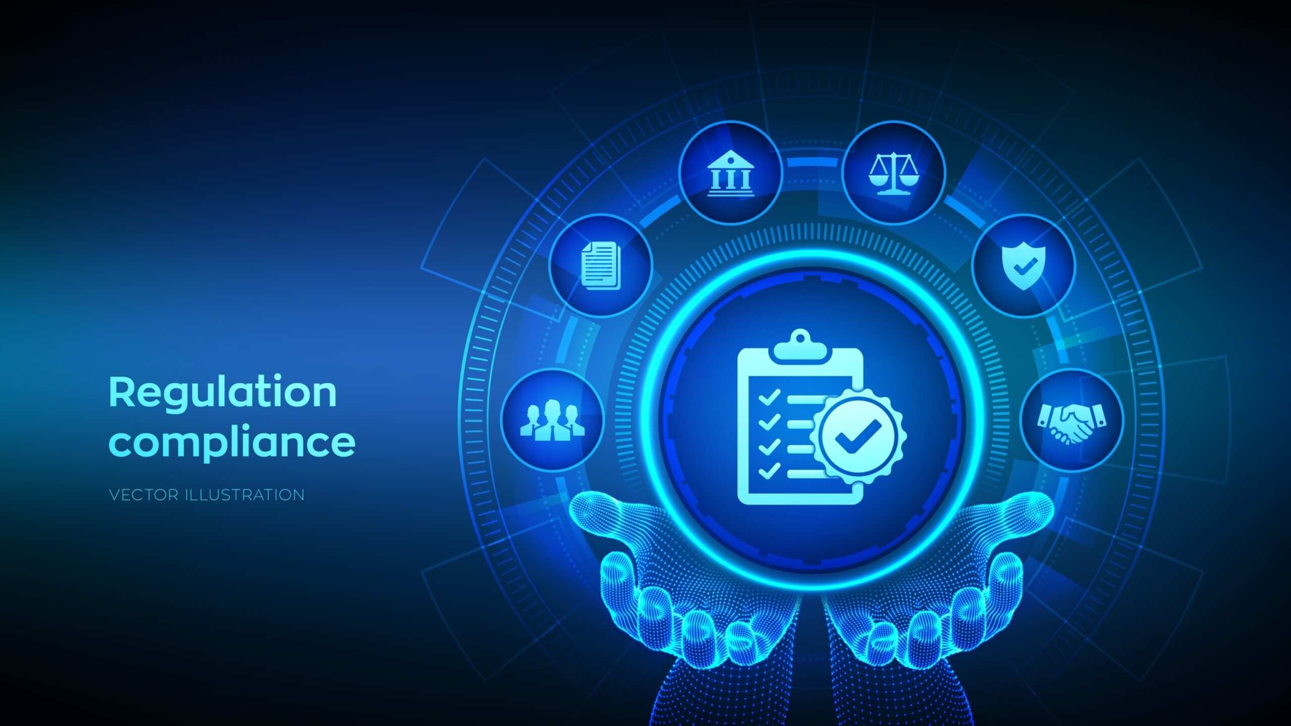 Regulation,Compliance,Financial,Control,Internet,Technology,Concept,On ...